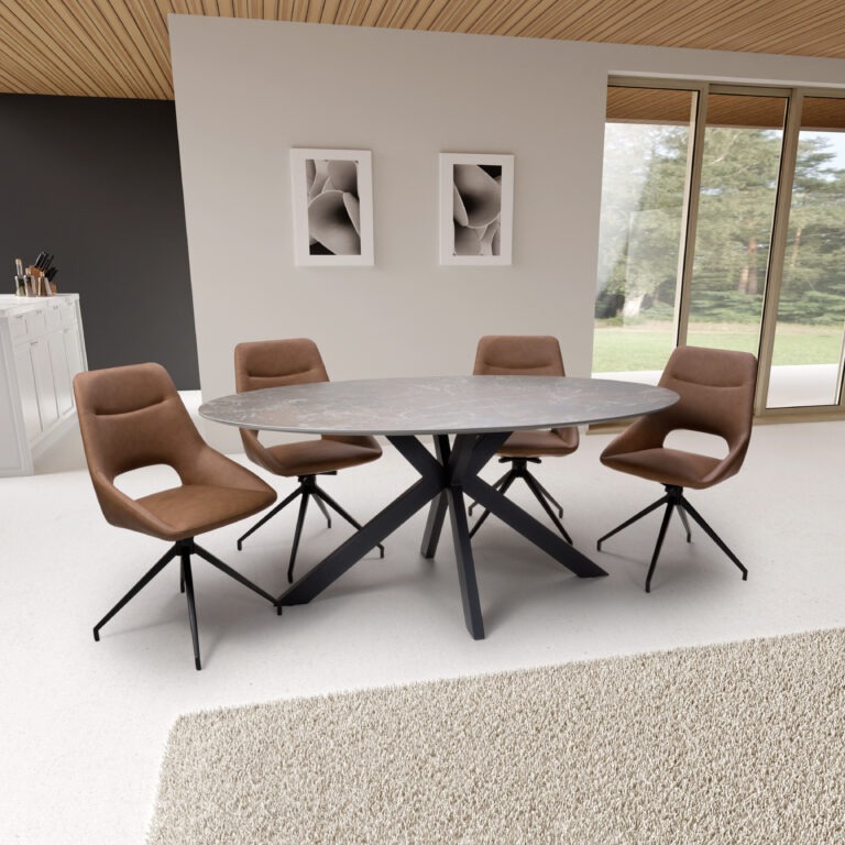 Jupiter Oval Dining Table - McCarthy's Furniture Delta Retail Park